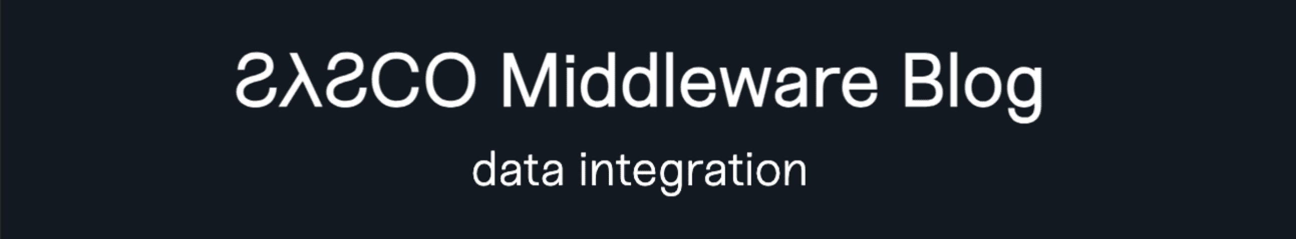 Rebranding and relaunching the SYSCO Middleware Blog